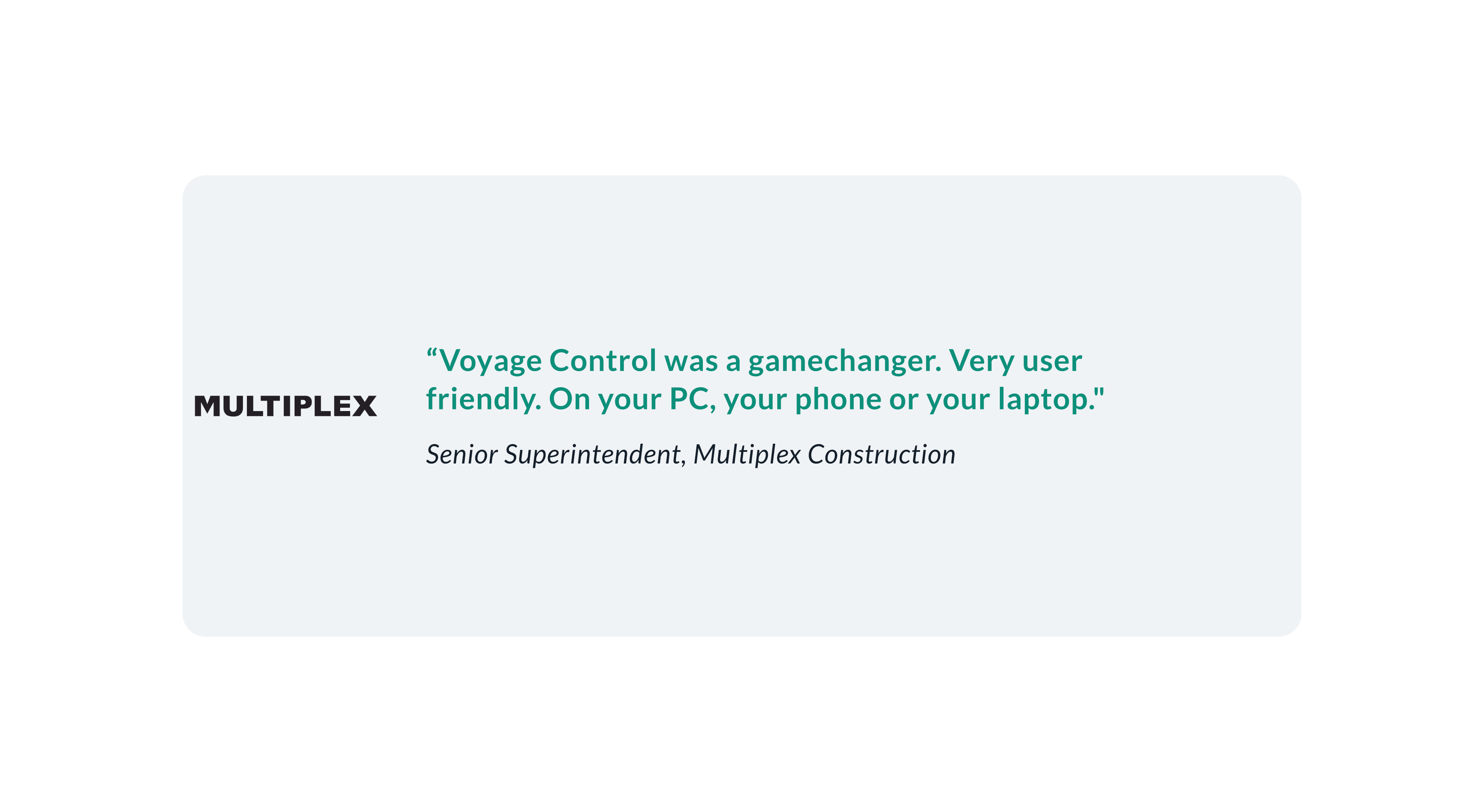 Welcome to Voyage Control